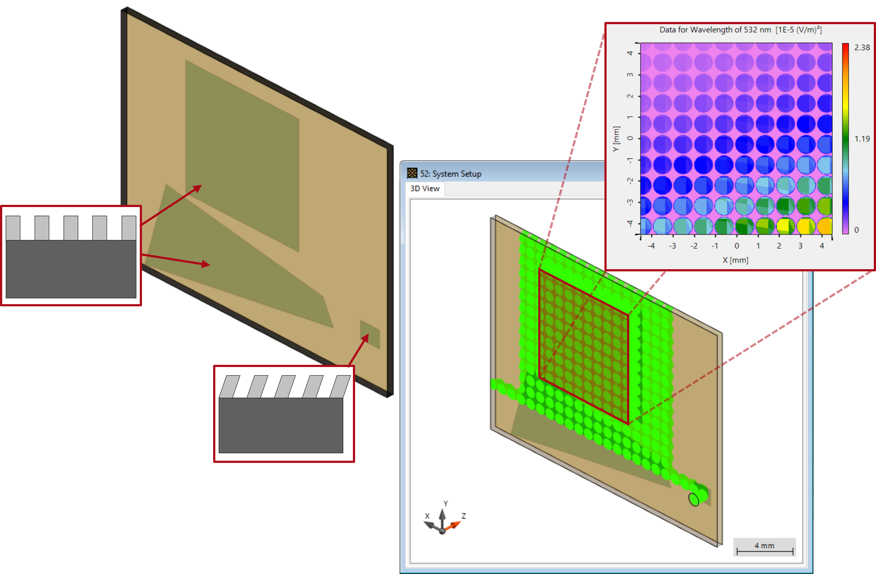 1D-1D Pupil Expander and Real Gratings
